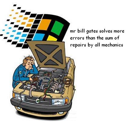 only jokes: comparision between windows, apple and linux
