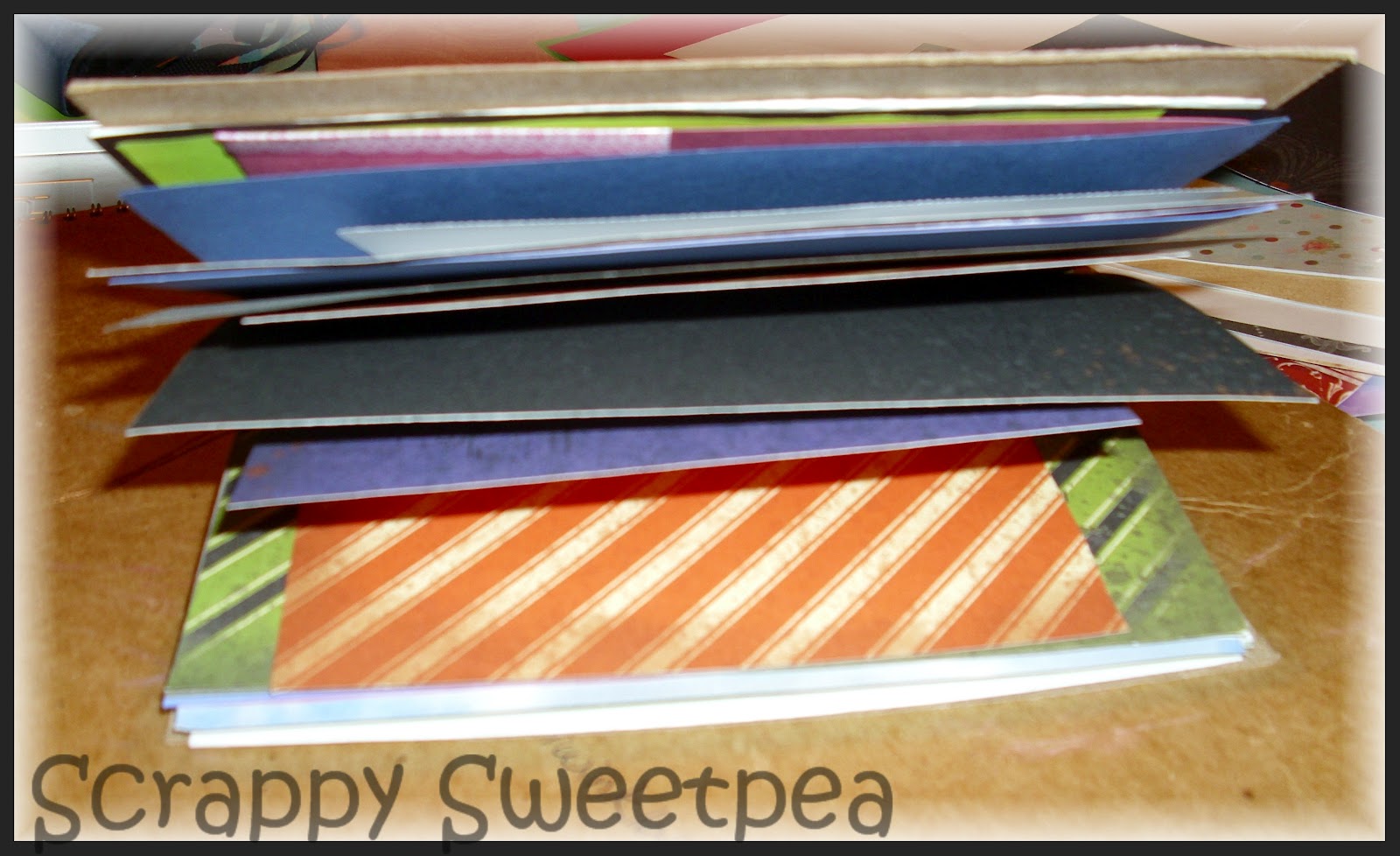 Scrappy Sweetpea: Another Homemade Notebook