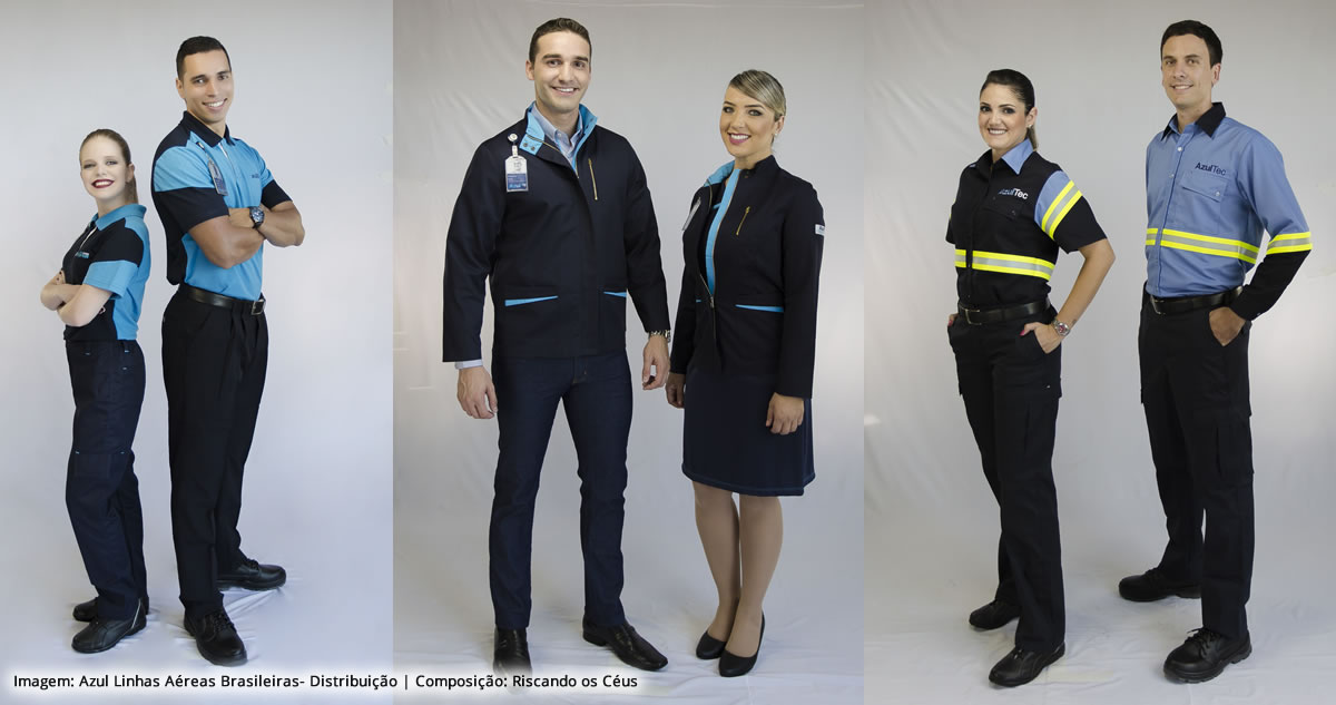 Uniformes da Azul ganham prêmio no Brasil Design Awards