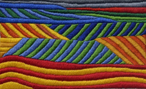 Textile Arts Now: Expressionist embroidered art by Tamar Tsouk