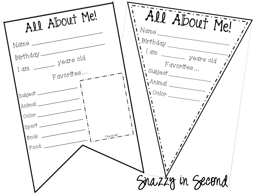Snazzy In Second: Back 2 School - Getting to Know You Activities
