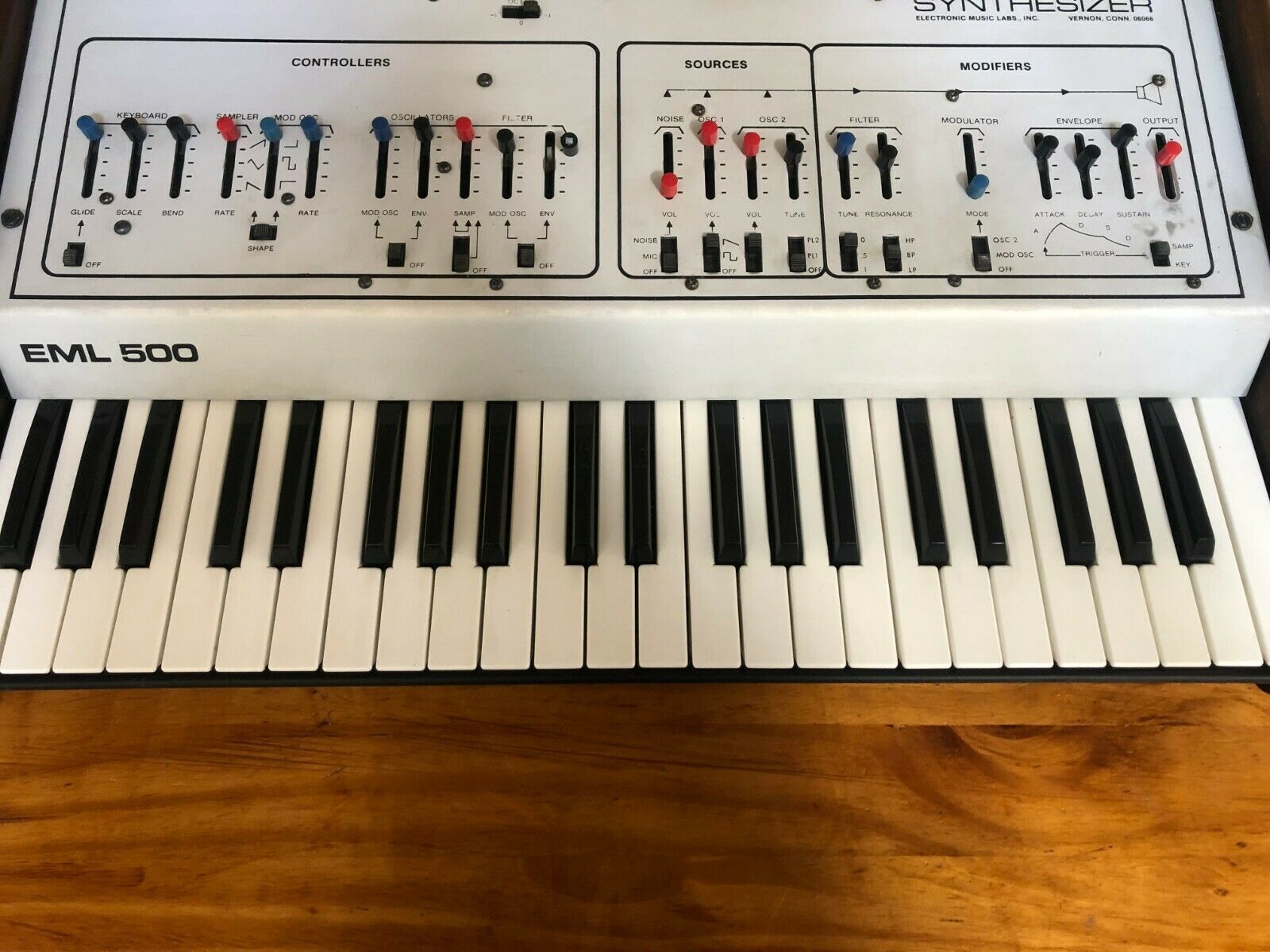 MATRIXSYNTH: ELECTROCOMP EML-500 Rare Vintage Analog Mono Synthesizer