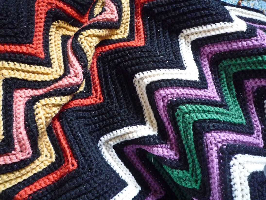 Searching for a Balance: ripple afghan