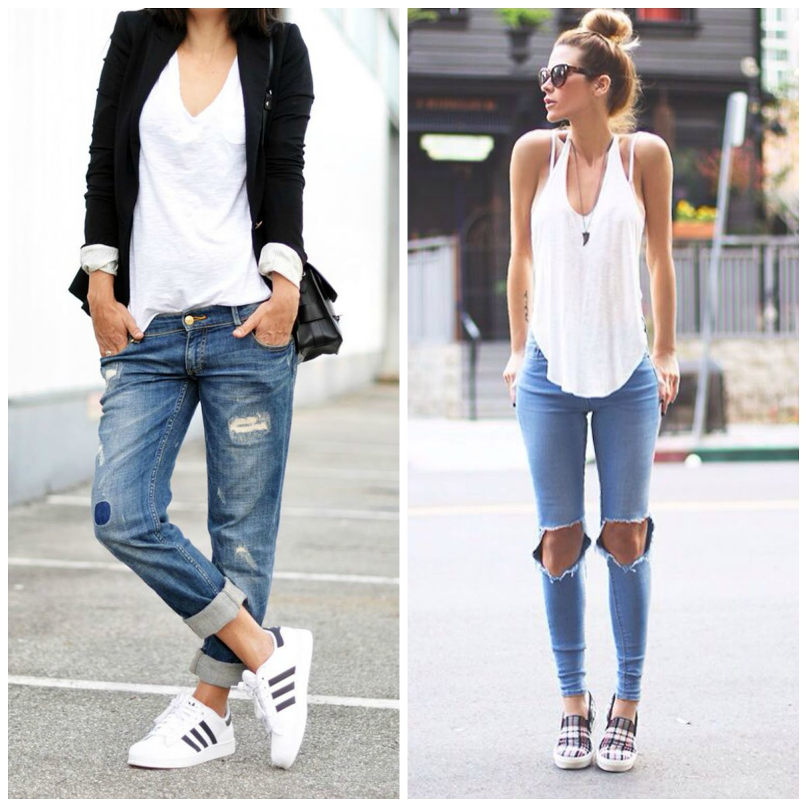 KarenGabi: CALÇA JEANS RASGADA COMO USAR?