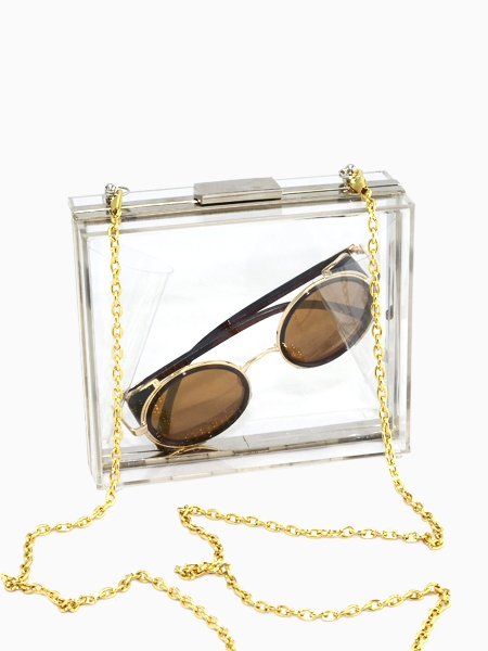 purplehaze: Transparent Acrylic Hard Box Bag