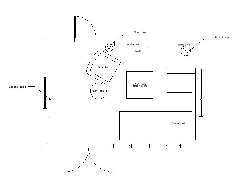 Country Connections: Drawing Room Floor Plan Options
