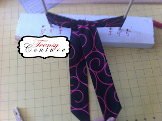Teensy Couture: How to Make A Fabric Bow for Clothing