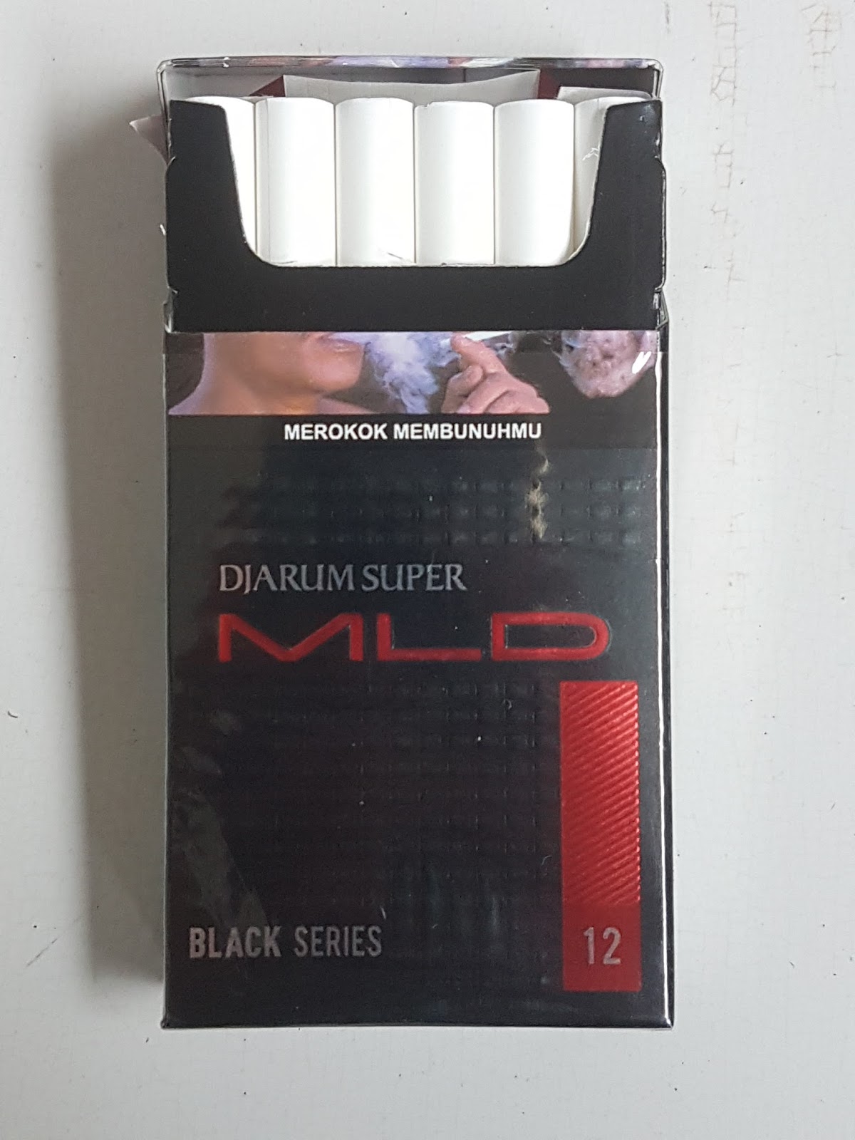 Djarum Super MLD (Mild) Black Series Isi 12 Batang, Rokok Kadar Tar FF ...