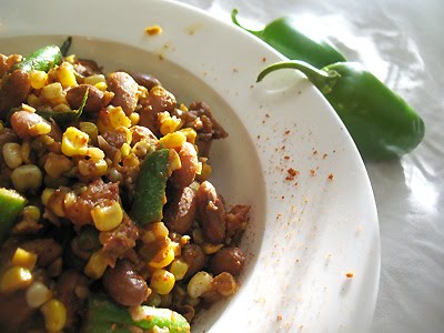 Chipotle Pinto and Green Bean Corn Succotash | Lisa's Kitchen ...