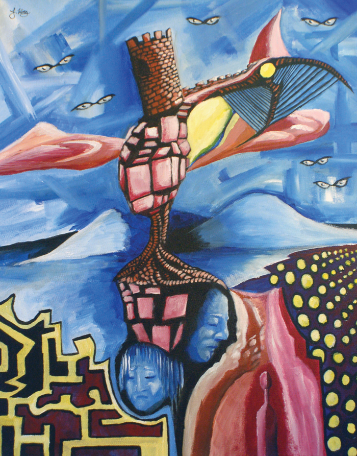 Jon wong's Fine art and Music Blog: Fortress Of Escapism illustration!