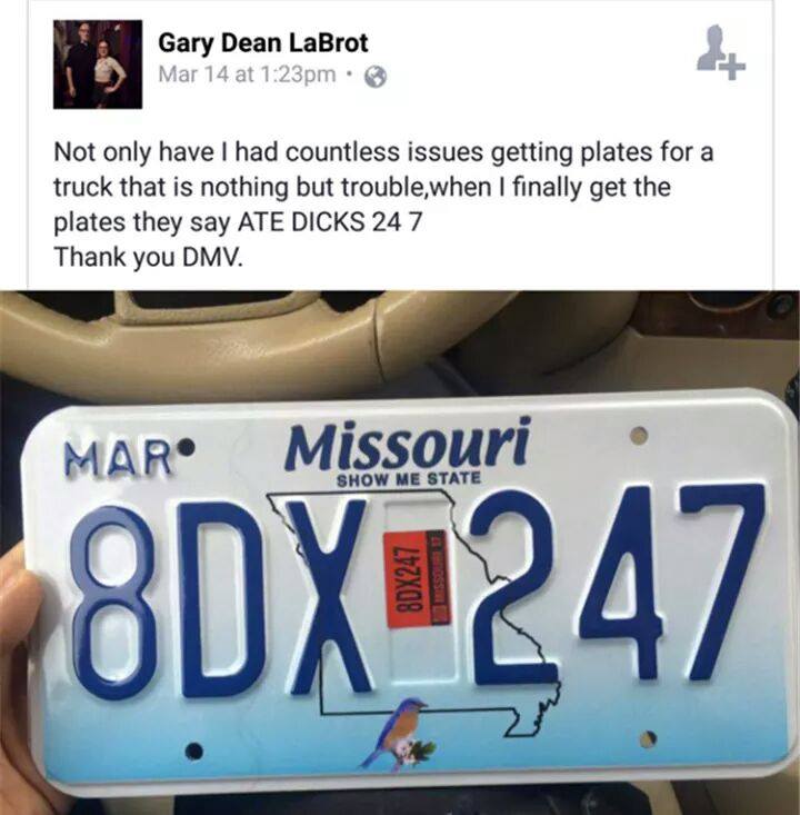 Just A Car Guy: most epic random license plate I've heard of