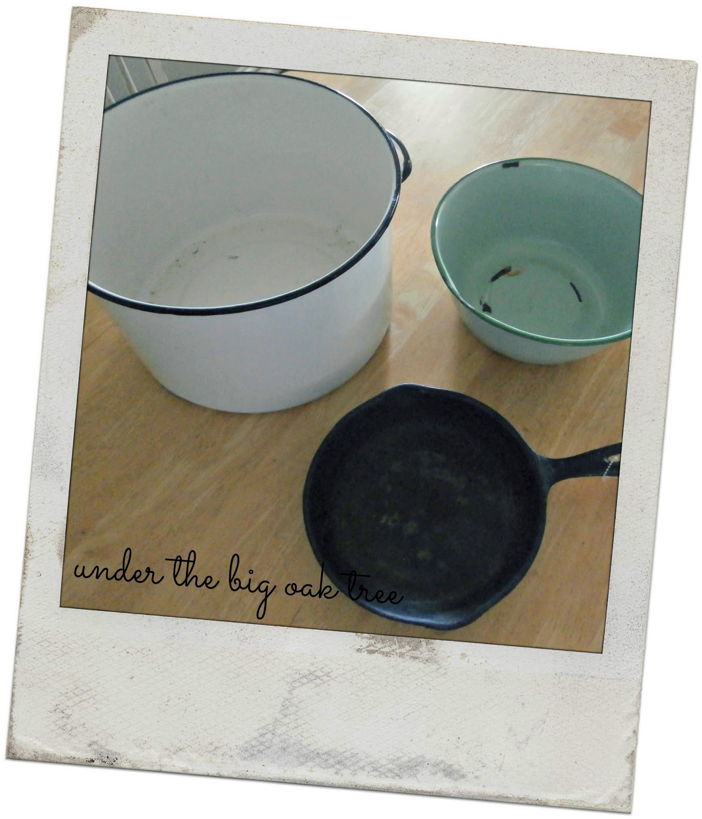 Under the Big Oak Tree: Second Hand Treasures ~ Vintage Cookware