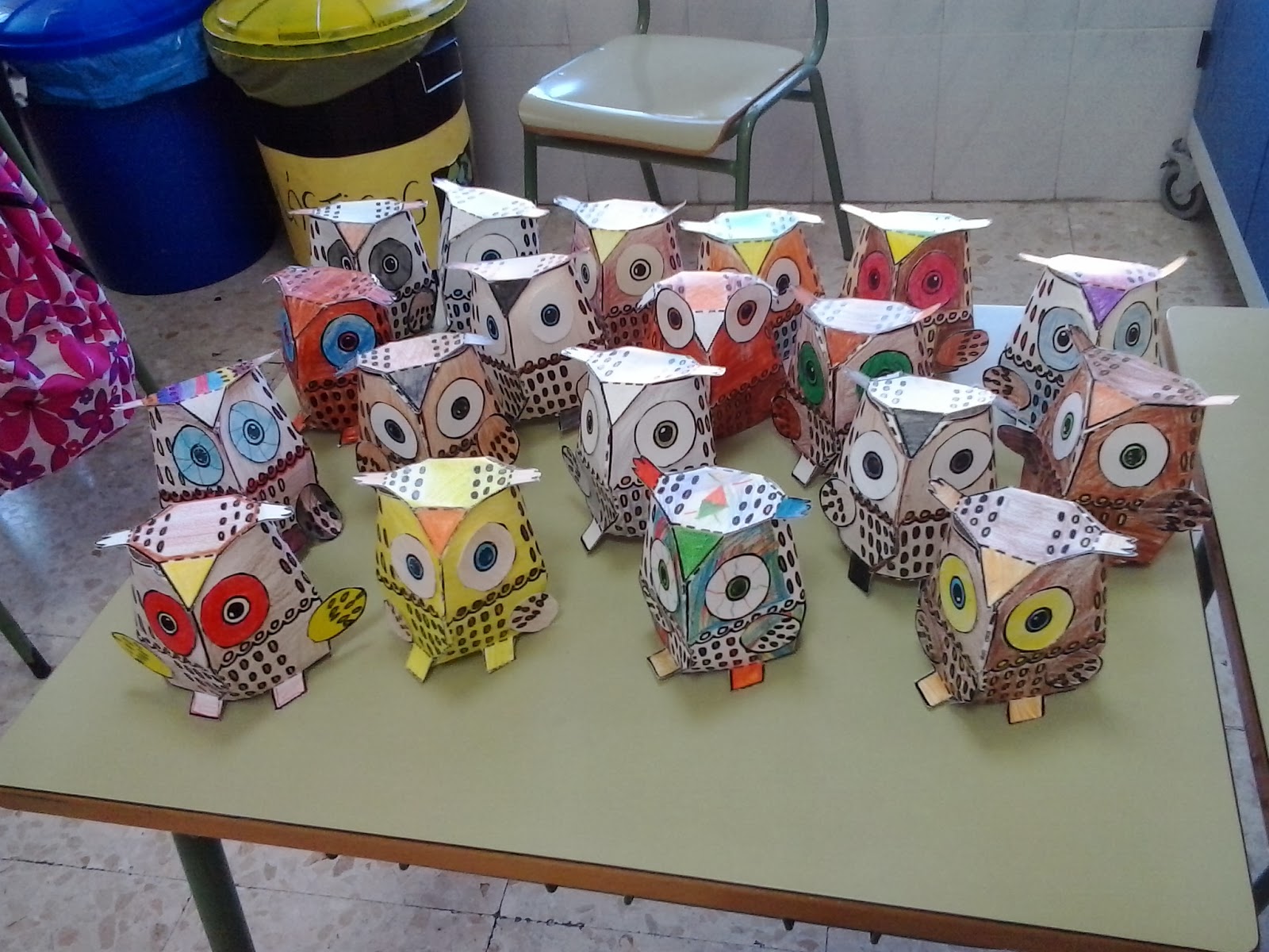 Creaciones Mayola: ACTIVIDADES ESCOLARES. BUHO