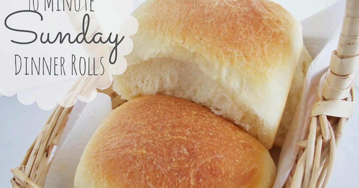 90 Minute Sunday Dinner Rolls - Adventures of a DIY Mom