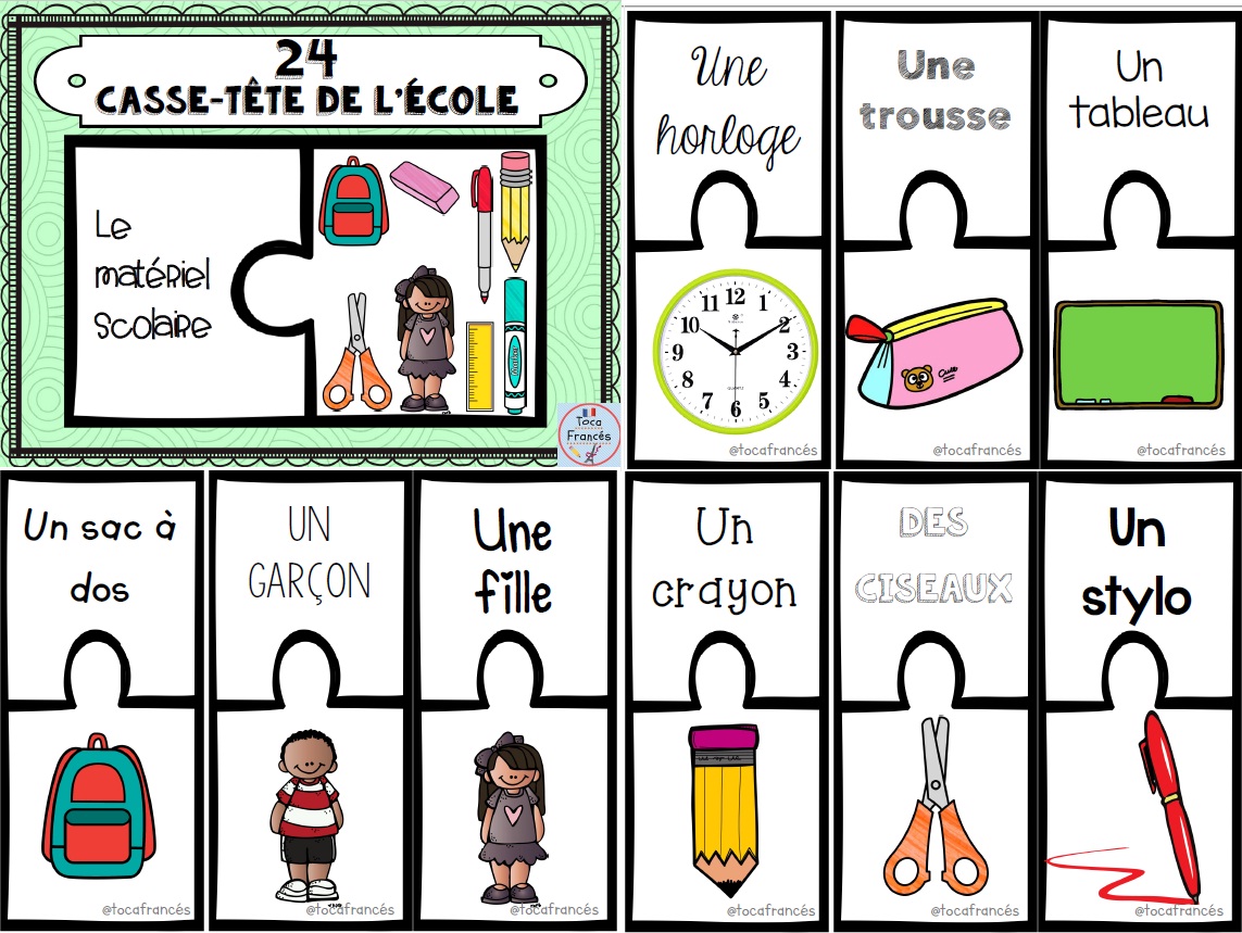 Toca Francés: Casse-tête de l'école