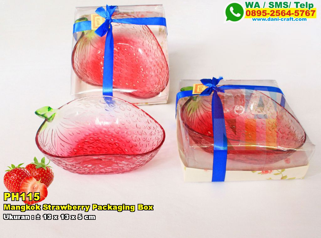 Mangkok Strawberry Packaging Box | Souvenir Pernikahan