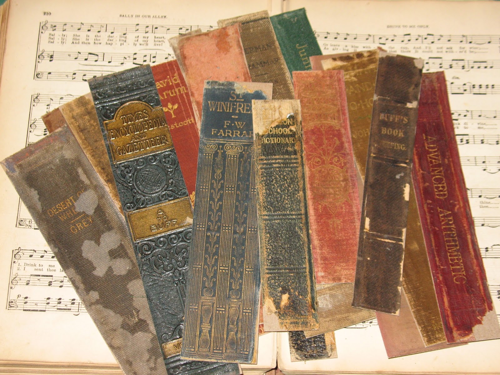 Artsy Fartsy: Bookmarks Made From Vintage Books