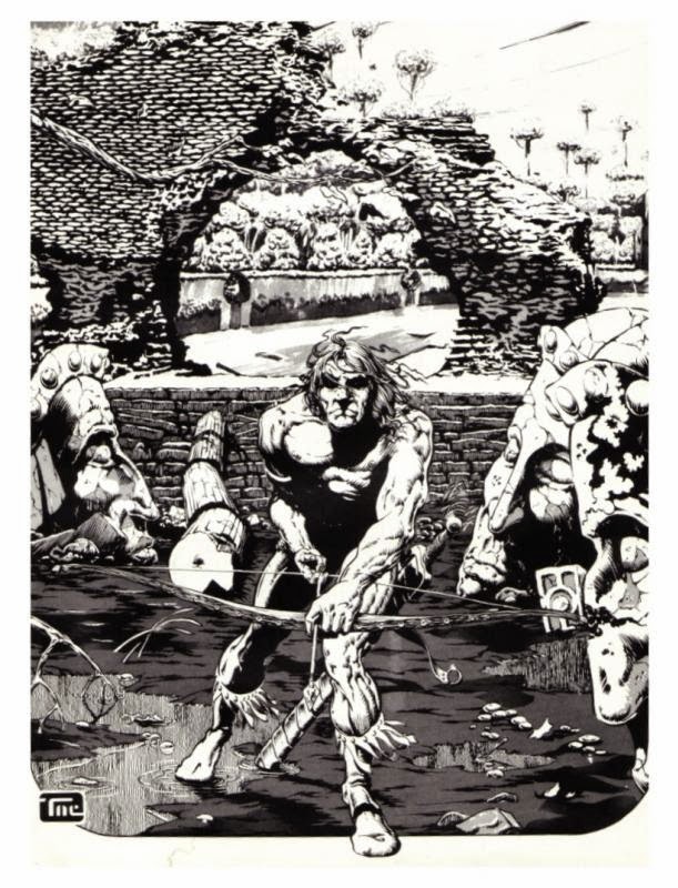 Cap'n's Comics: Coupla "Alien" Pictures by Tim Conrad fer Russ