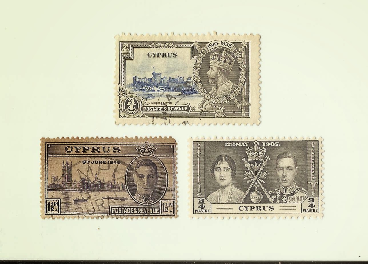 mizan matawang dan setem: Old Stamps Of British Cyprus ( Mediterranean ...
