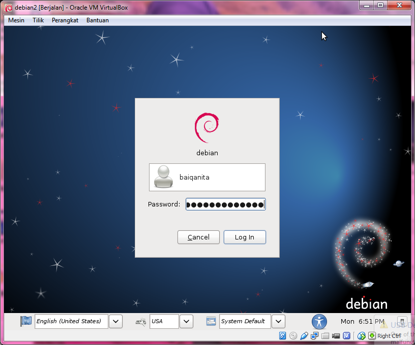 Desktop Environment (Debian) ~ Baiq Anita