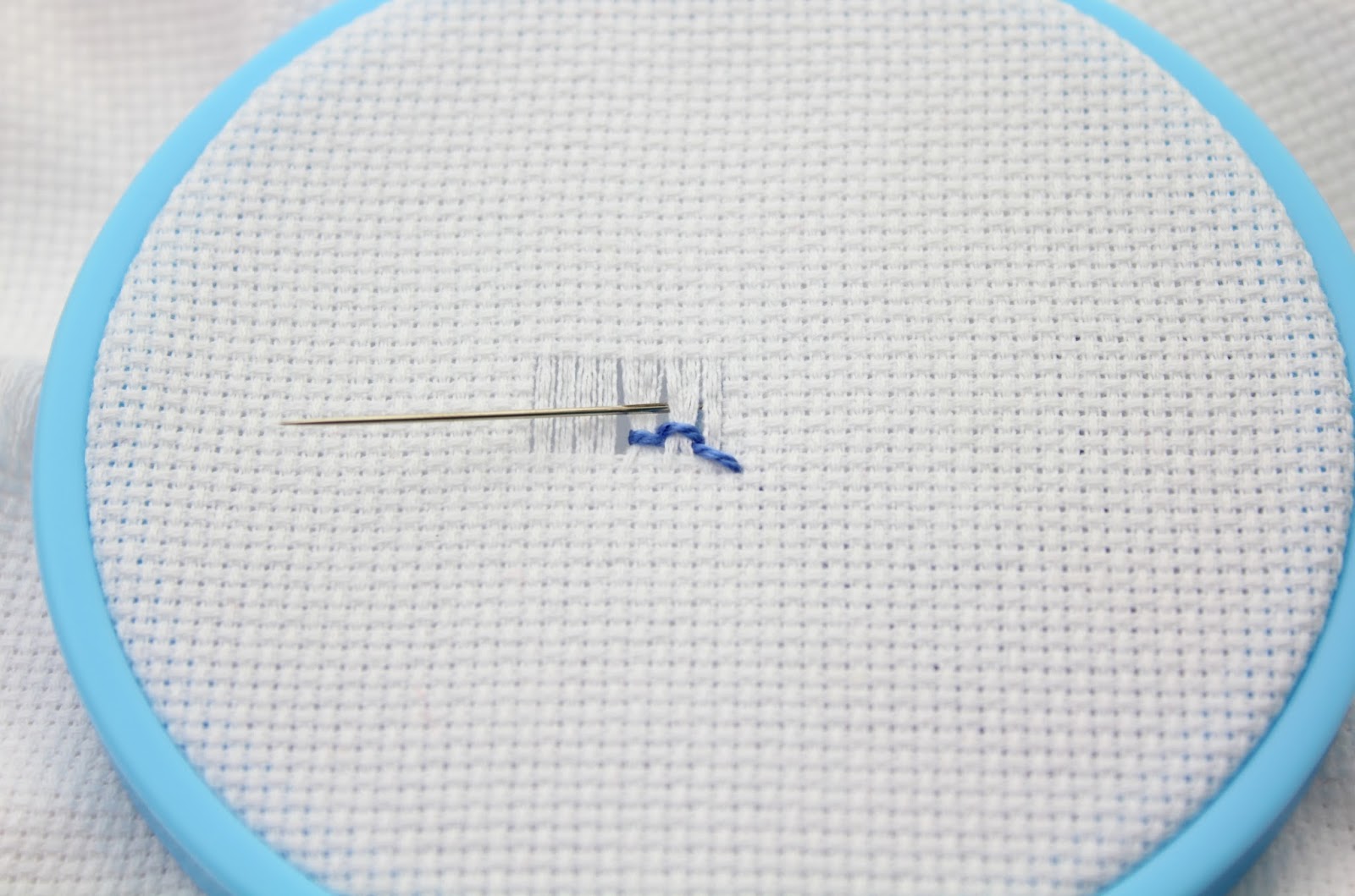 big B: 100 Stitches - Woven Bars Stitch