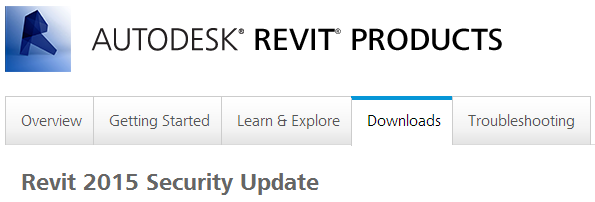 Revit-tips: Revit 2015 security update