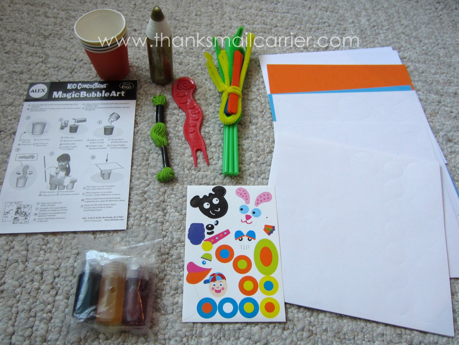 Thanks, Mail Carrier | Kid Concoctions Magic Bubble Art Kit from Alex ...