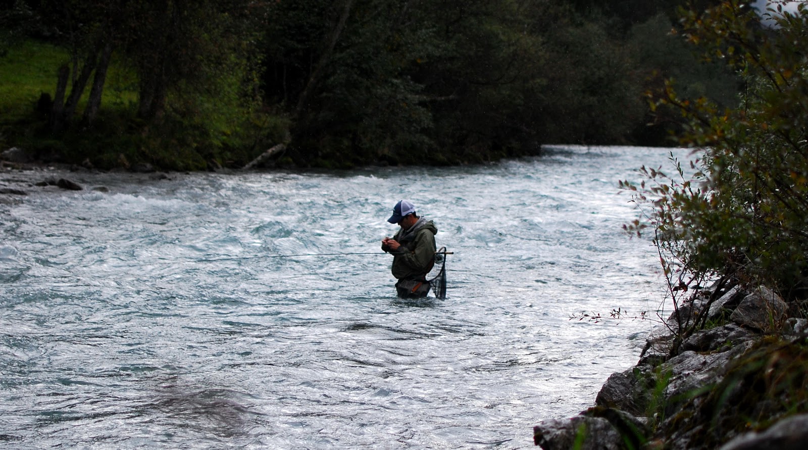 Handcrafted graphite and fiberglass fly rods: Photography&Fly-casting