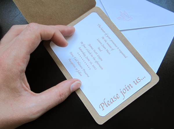 Shades Of Tangerine: Paper Bag Invitation (DIY) ~Woodland Wedding~