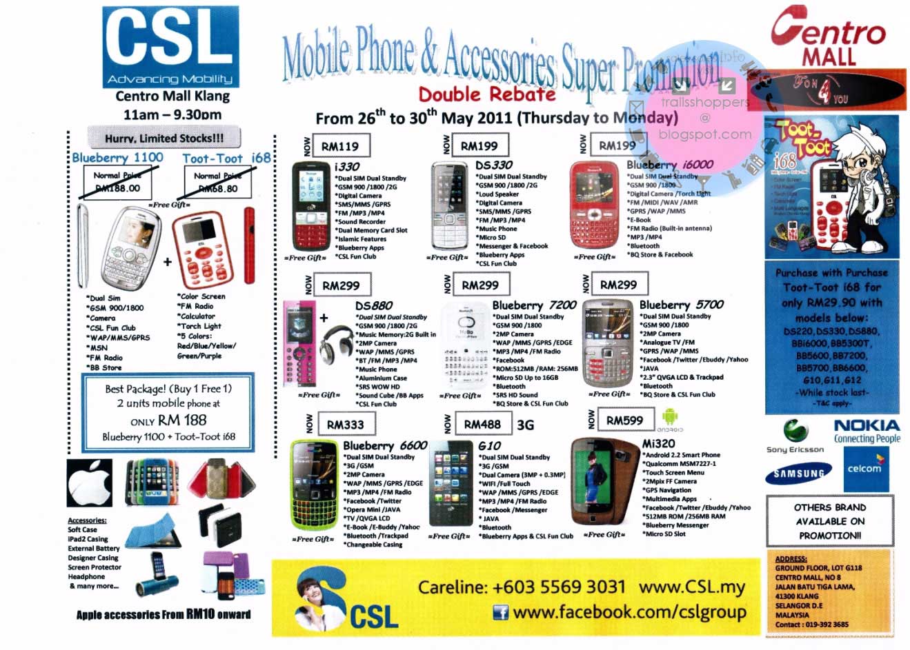 CSL Mobile Phone Fair: 26-30 May 2011 - Trailsshoppers Online Malaysia ...