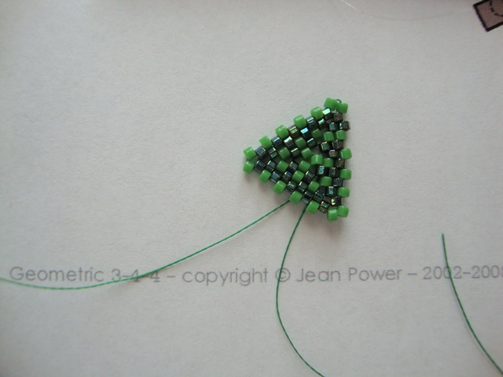 Robbie's Paw Prints: Beaded Triangles