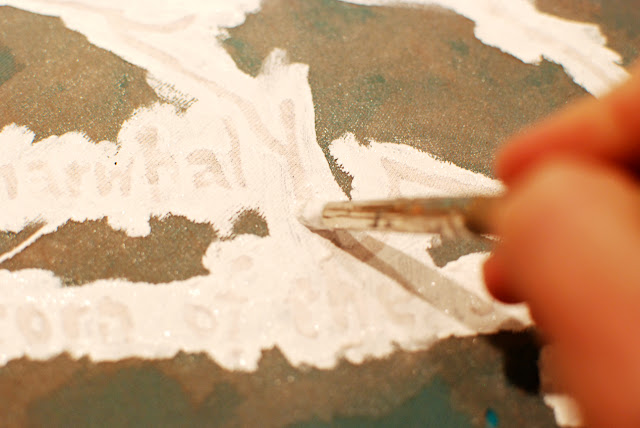 Paper Raindrops: DIY screen printing tutorial!