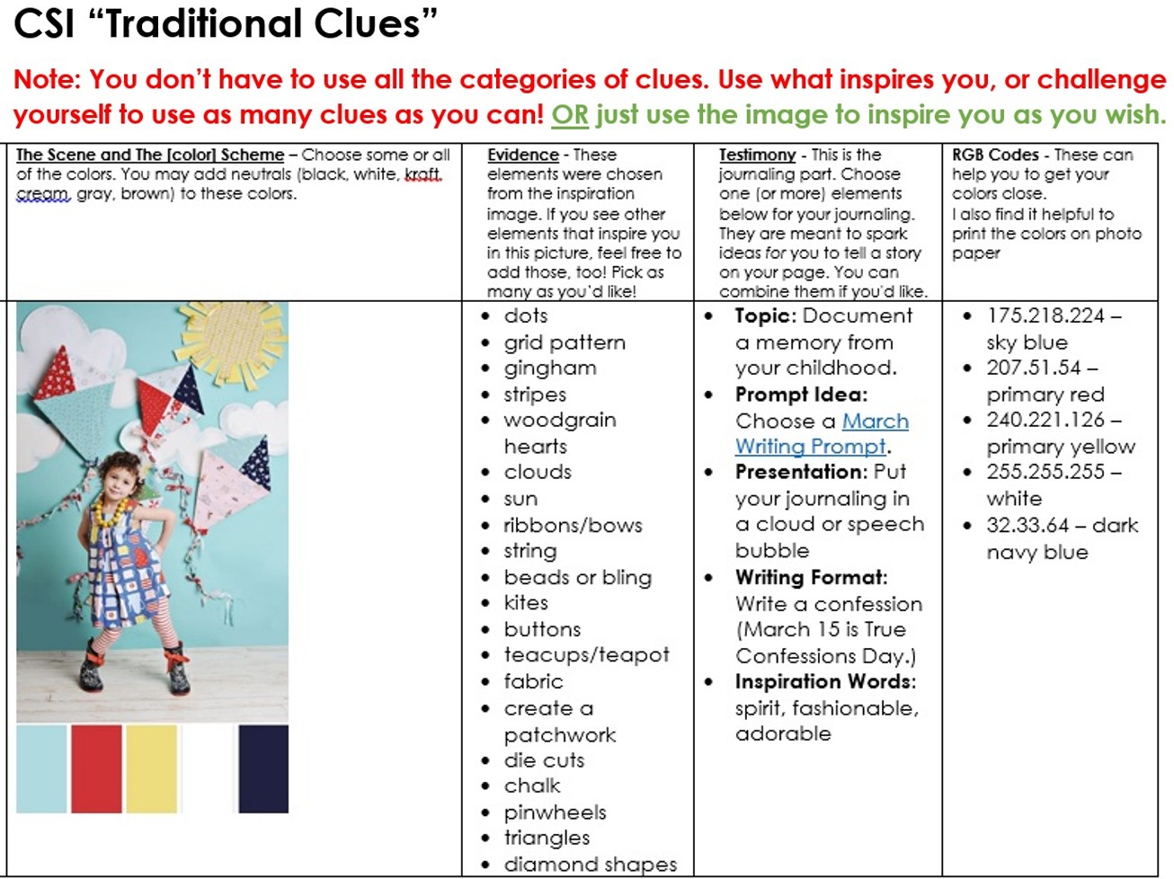 crumbs of creativity: C.S.I. - Color,Stories, Inspiration #276