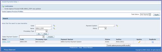 Oracle Applications: Oracle R12 Credit Card Payments Setups and Process