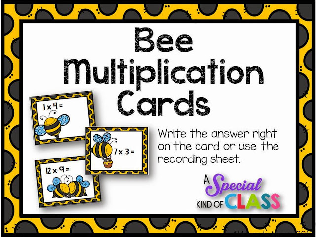 A special kind of class: Bee flash cards and freebie