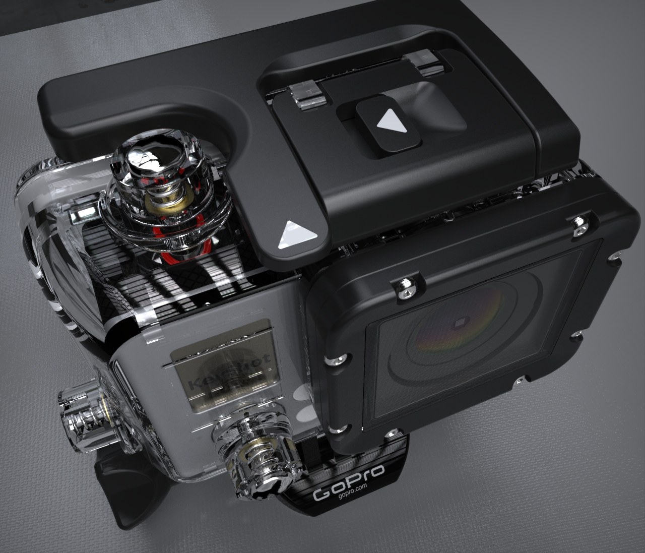 GoPro Hero 3 (W) || Download free 3D cad models #100064