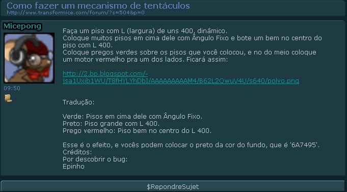 Transformice tem um novo fórum! + Fórum da tribo ~ Pong Mice