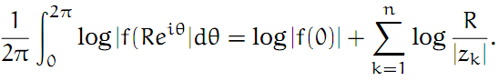 Complex Analysis: #30 Jensen`s Formula | Physics Reference