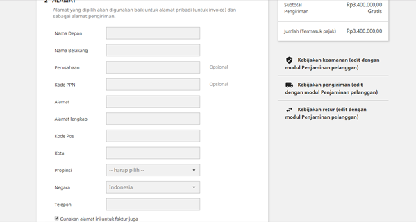 SIMULASI TRANSAKSI DI TOKO ONLINEKU - Tulisan Awal