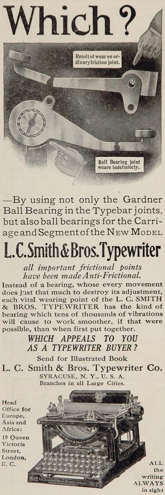 oz.Typewriter: The Smith Premier No 10 Typewriter: John Henry Barr ...