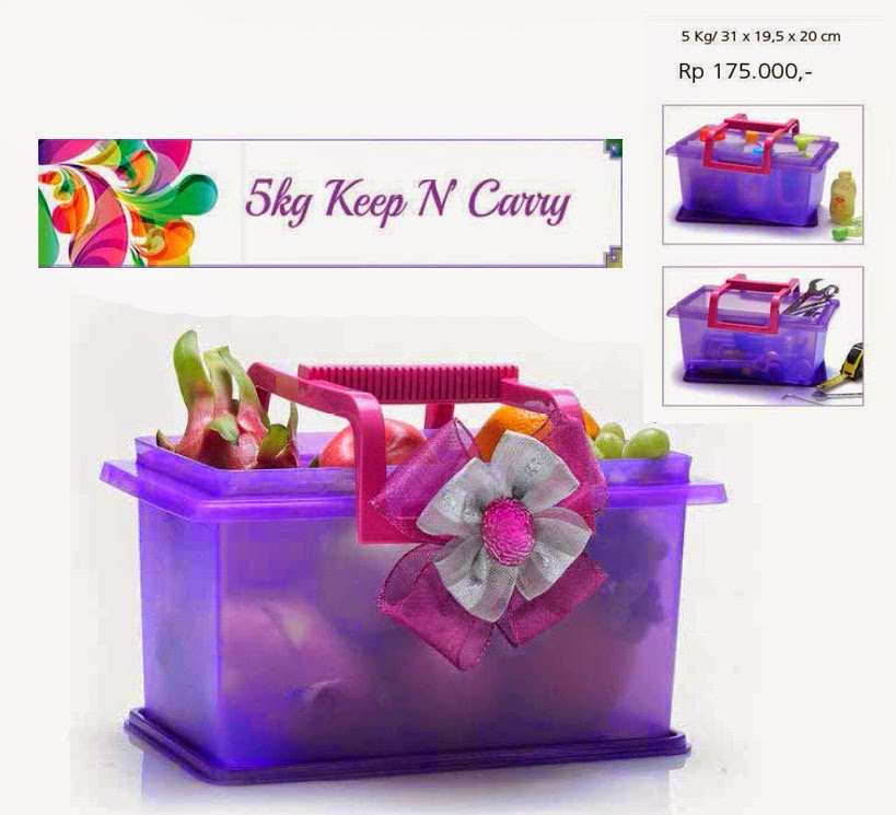 PROMO JULI - 5KG KEEP N CARRY - tupperware solo - promo tupperware ...