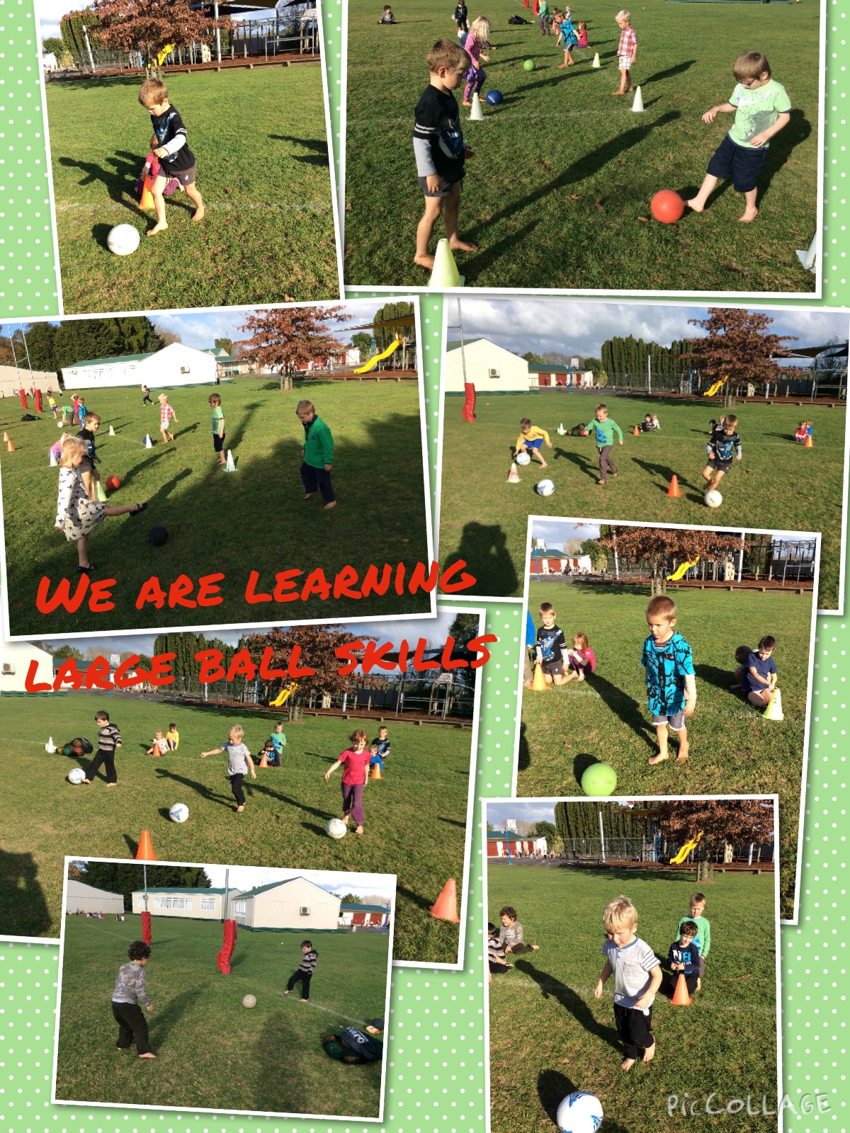 Miss Brown's Shining Stars: We are learning large ball skills