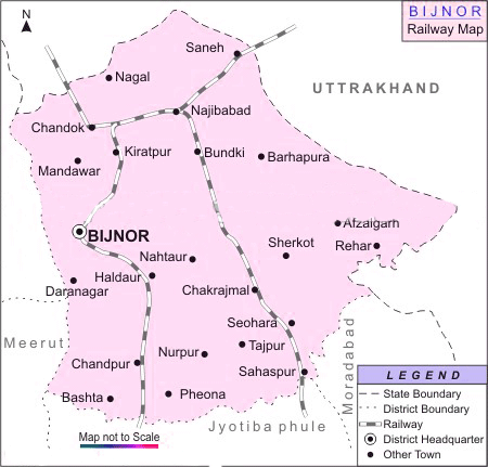 Rail-Map-india: Bijnor-railway-map
