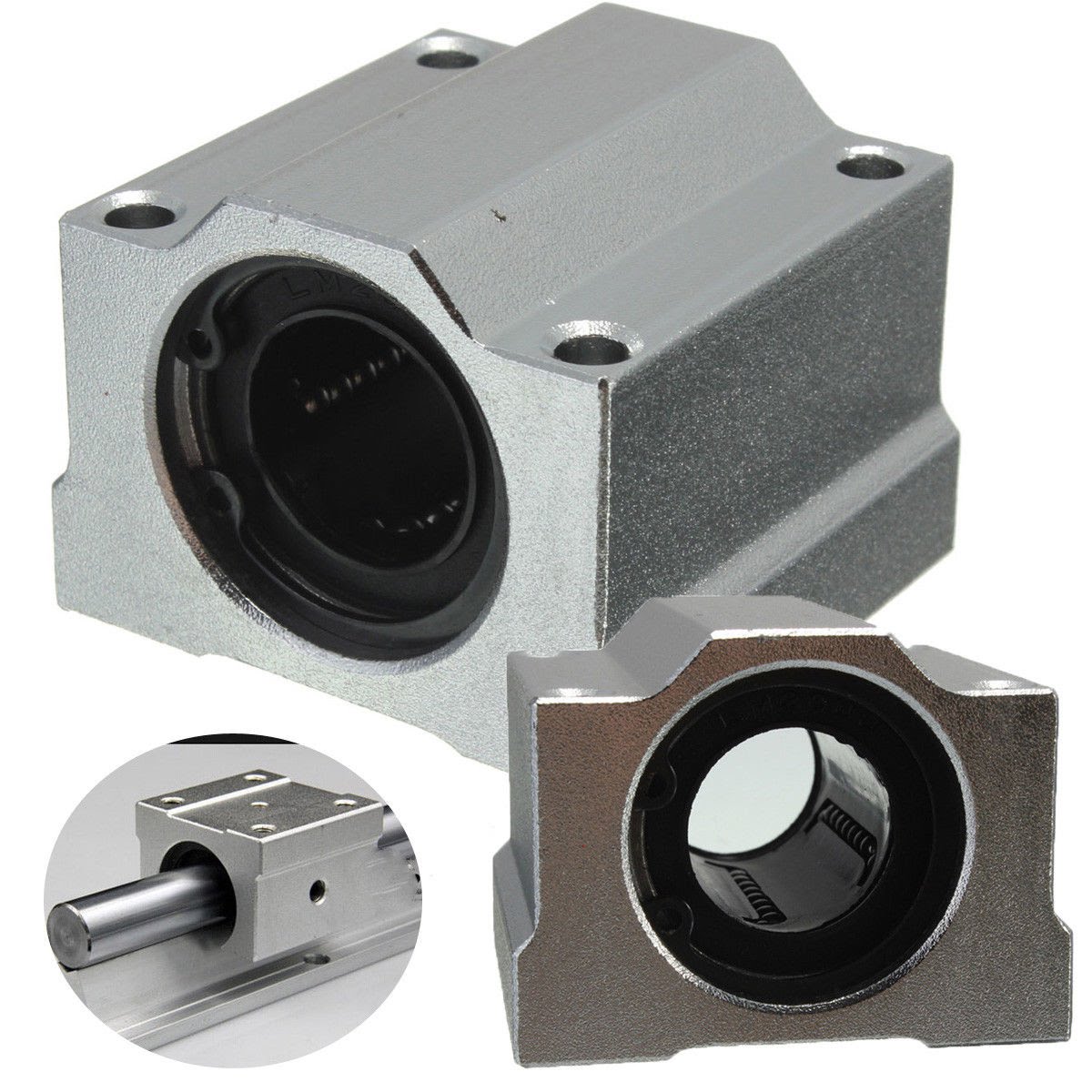 Linear Ball Bearing Block Sliding Block Router CNC linear slide SC20UU ...