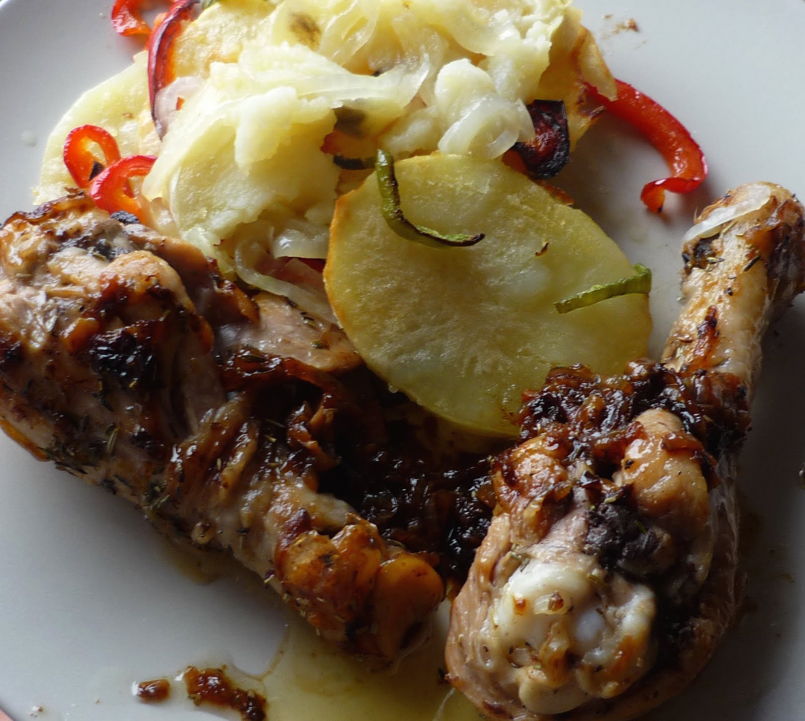 Jorobas rellenas: Pollo rustido (receta de la abuela "de la rubia").