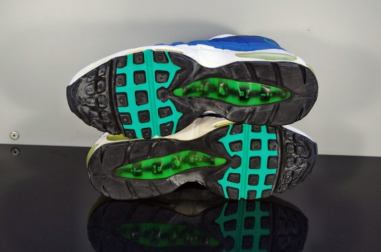 1997 NIKE AIR MAX SC WHITE/NEW GREEN-BLUE SLATE