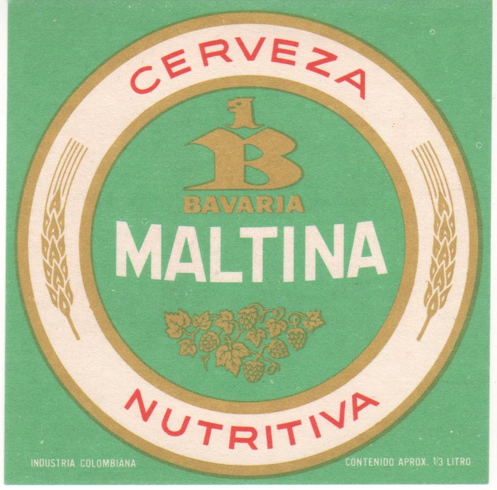 ETIQUETAS DE CERVEZAS Y MALTAS COLOMBIANAS: MALTINA