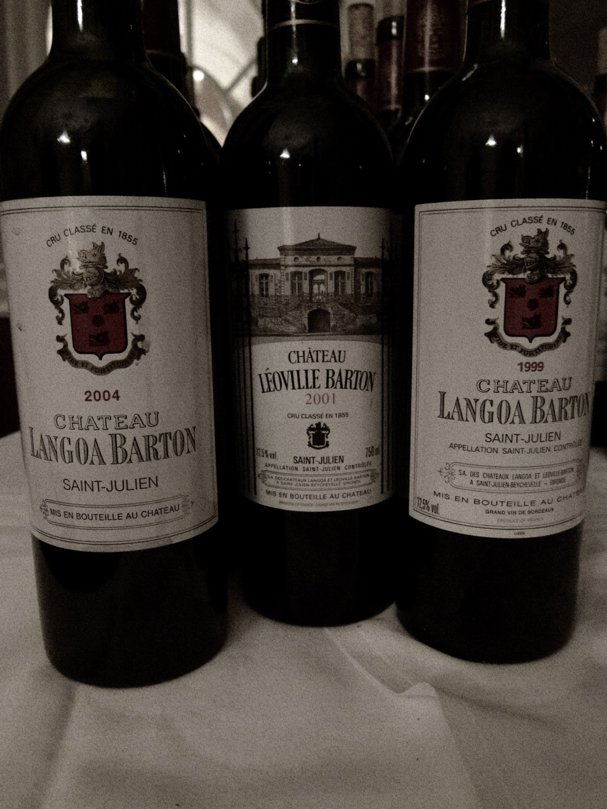 Bancroft Wines Blog: Anthony Barton Dinner - the tasting notes