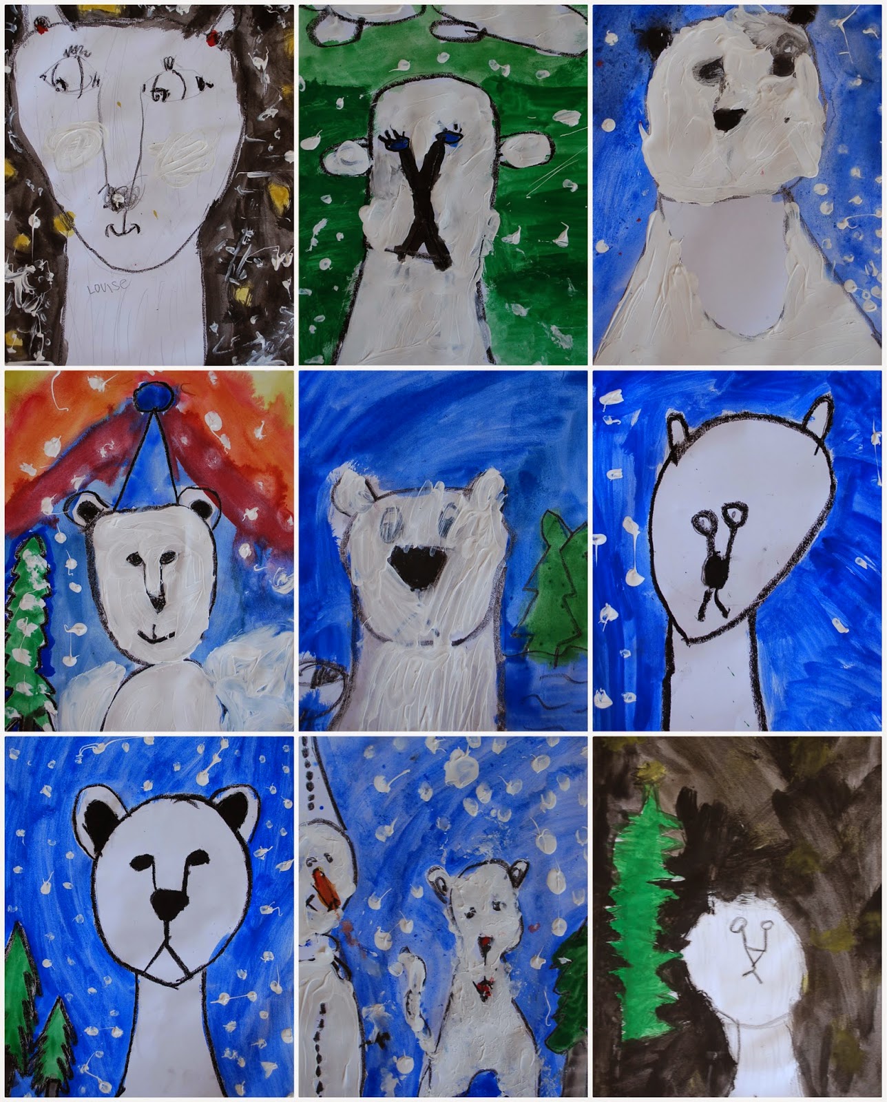 Sunnyside Art House: Snow Men and Polar Bears