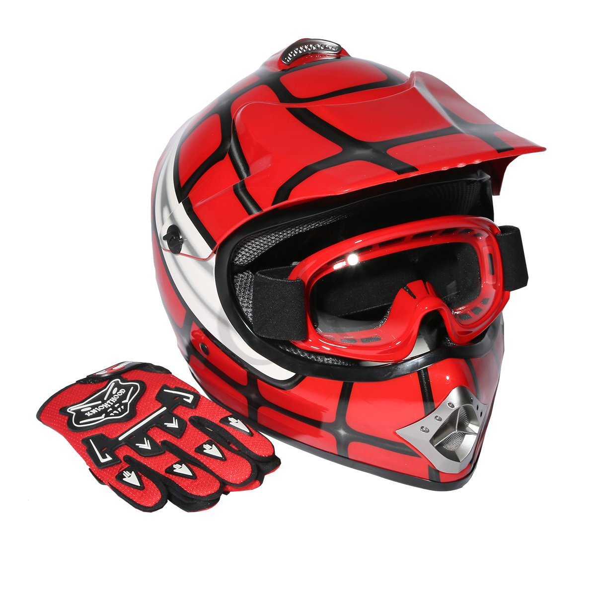 Red Spider Net Helmet Motorcross - ALLSKU
